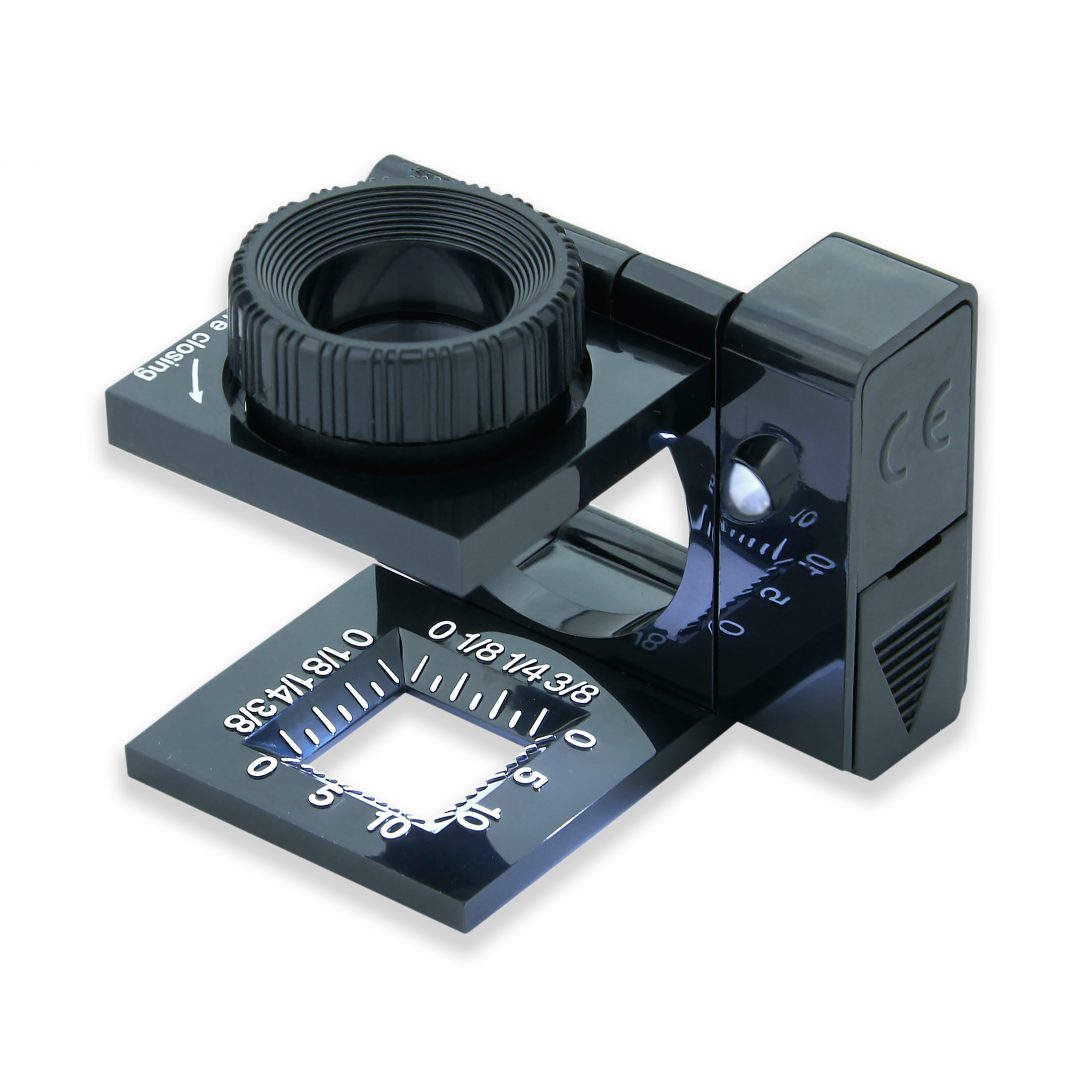 LT-10 Lighted Linen Test magnifier featuring 11.5x power 15mm lens ...